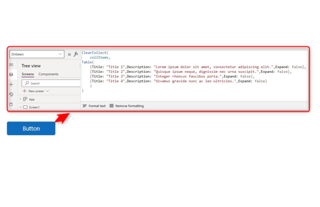 Power Apps - How to create an accordion or a expandable gallery