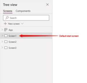Power Apps - How to set up start screen