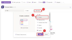 Power Apps/ Automate - Add choice on SharePoint column field using Canvas App