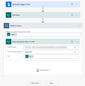 Power Automate - Restrict SharePoint Item Access to Specific Users